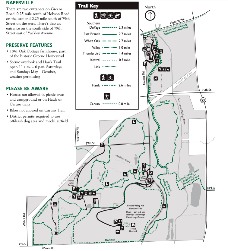 Scenic Overlook and Hiking at Greene Valley Forest Preserve, Naperville ...